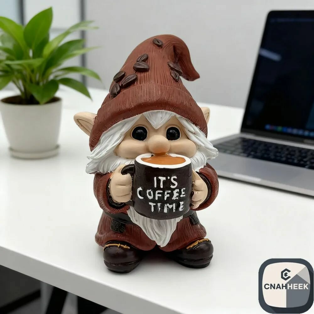 Статуэтки для кухни и столовой, фигурки гномов ручной работы и подарки для любителей кофе в качестве украшений