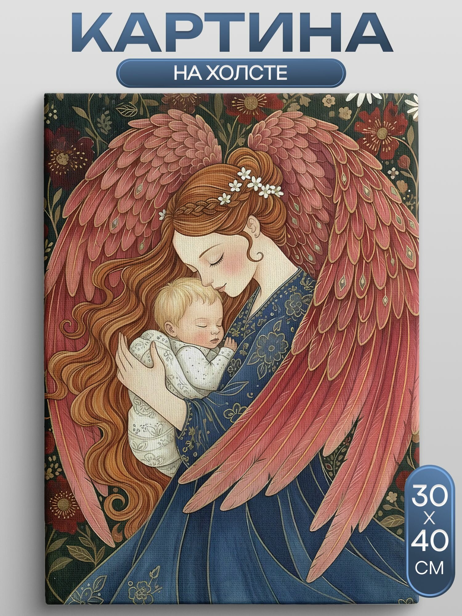 Картина на стену для интерьера мама и ребенок