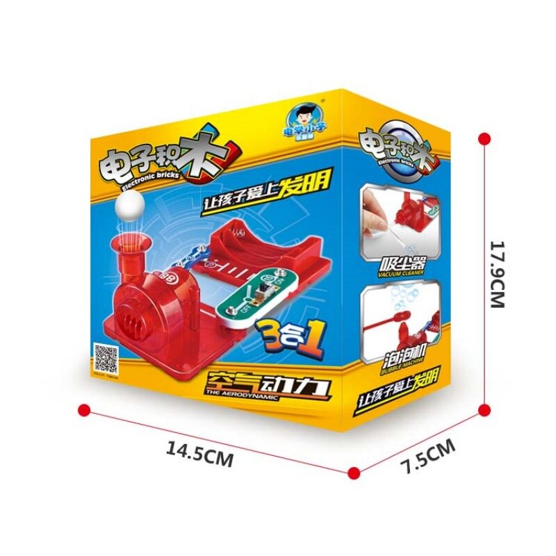 2026 Новейший электрический набор для мальчиков, образовательные сборки, электронные строительные блоки, для учеников начальной школы, эксперименты по физике и электронике, набор игрушек для детей