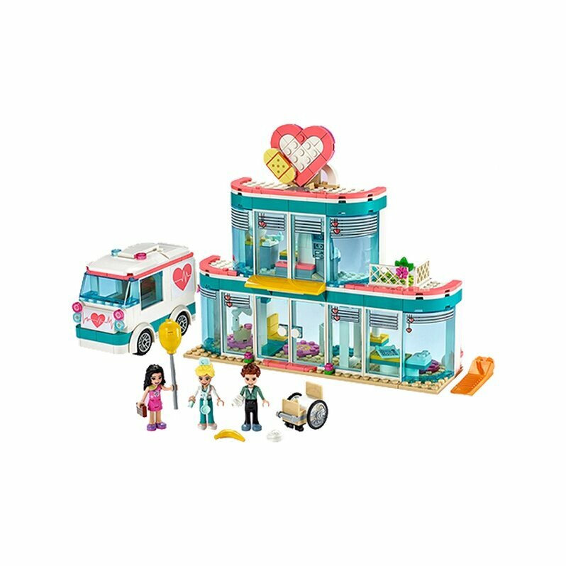 LEGO Good friend Collection Сердце Озеро Городской Hospital Пластиковые конструкторы 301 600 шт 41394