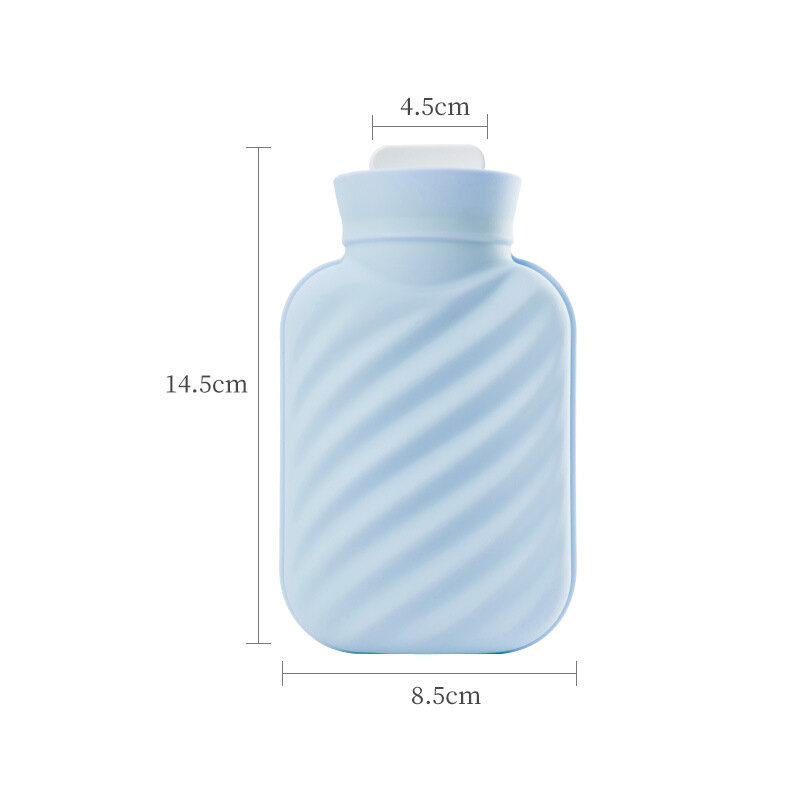 Силиконовый водяной мешок с горячей водой, грелка для рук, наполненный горячей водой мешок, британский стиль, мешок с горячей водой с защитным чехлом