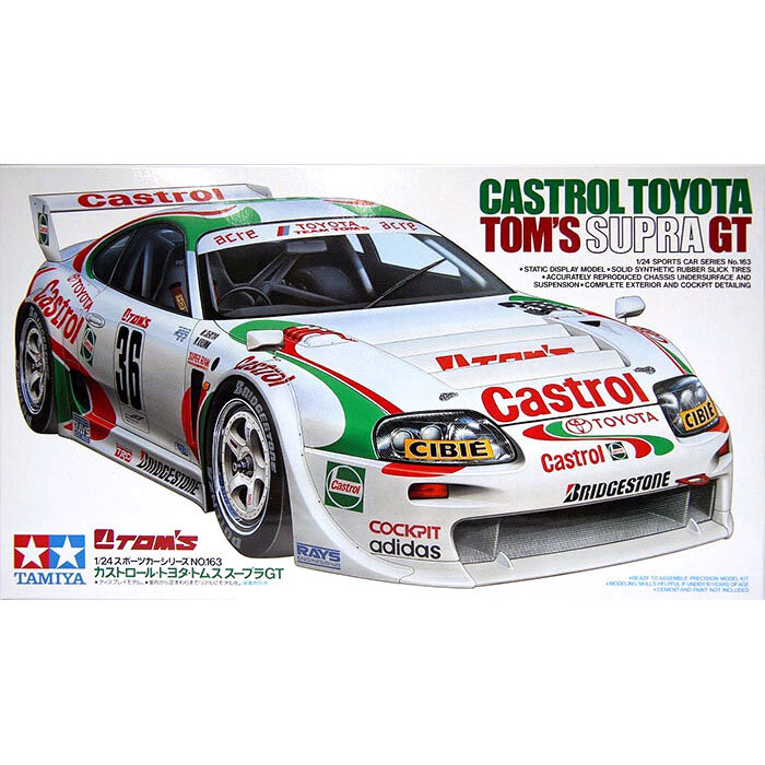 Сборная модель Машинка Tamiya-24163F 1/24 Castrol Toyota Toms Supra GT car model kit