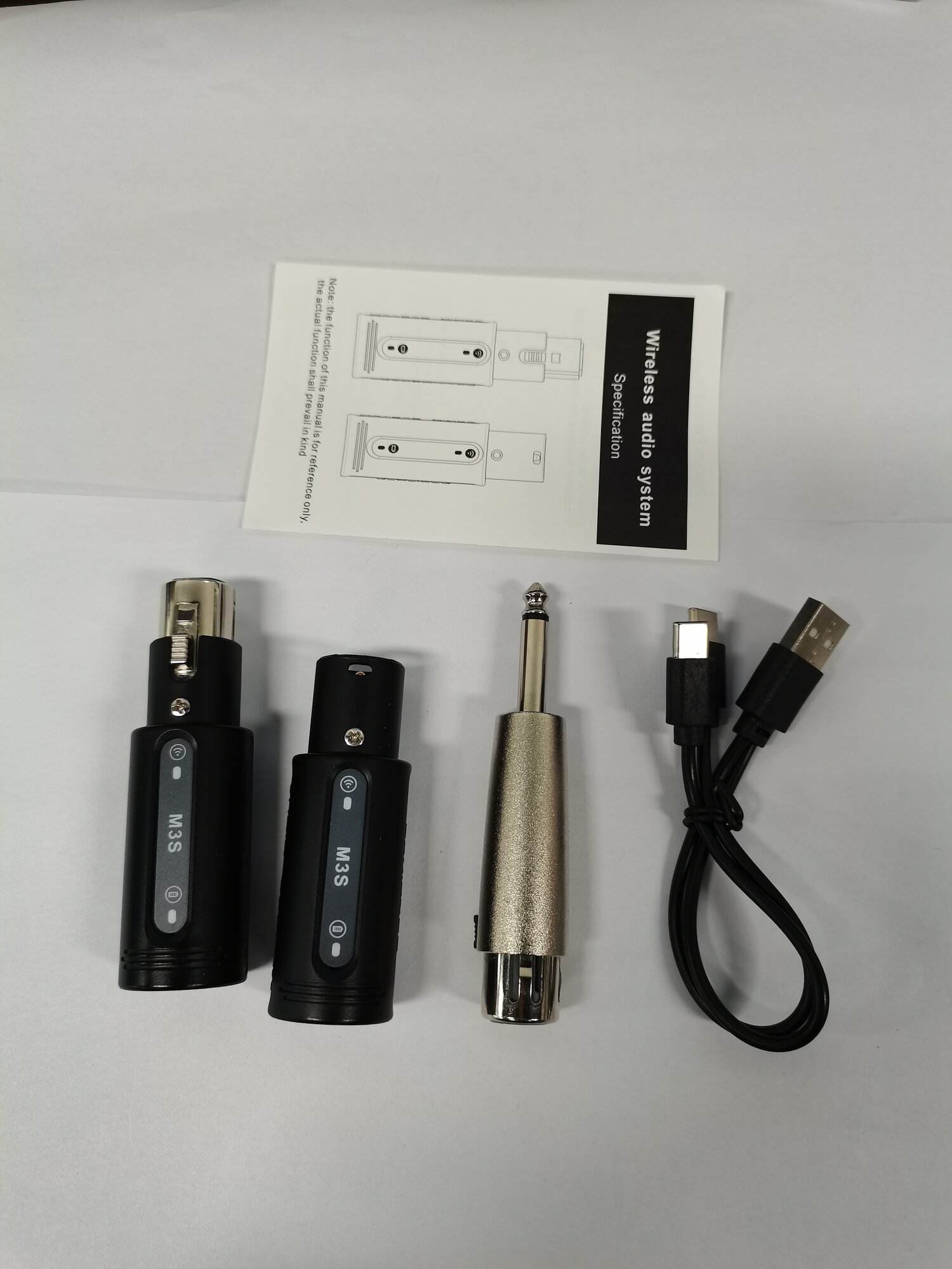 Беспроводной микрофон 2,4 ГГц, передатчик и приемник XLR, перезаряжаемая микрофонная система, встроенные эффекты усиления для аудиомикшера, электрогитары, бас-гитары, акустической системы, динамических передатчиков и приемников.