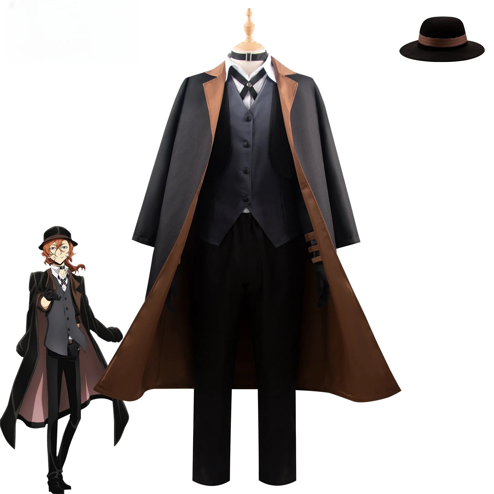 Косплей костюм Накахара Чуя wow chan L, A2 Cosplay Costume