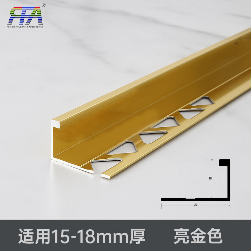 Алюминиевый уголок для плитки, кромка для деревянного пола, каменная кромка, угловая кромка, уплотнительная лента, плинтус