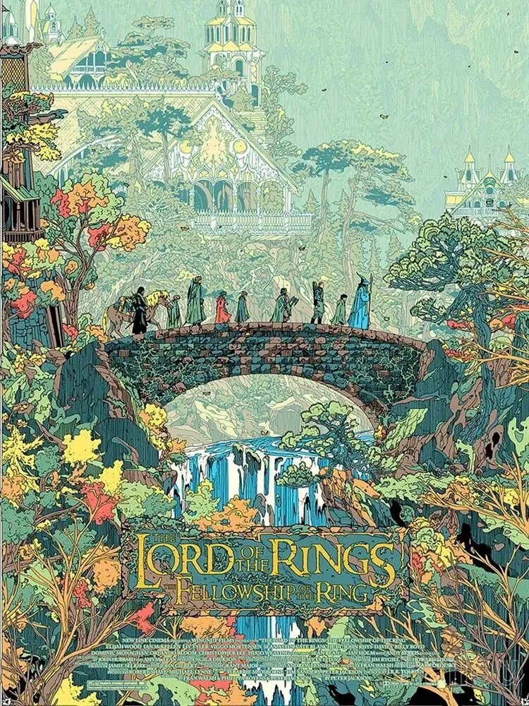 Алмазная Мозаика "Властелин Колец" 40x50 См Алмазная Вышивка / Картина Стразами Подарков / Украшения