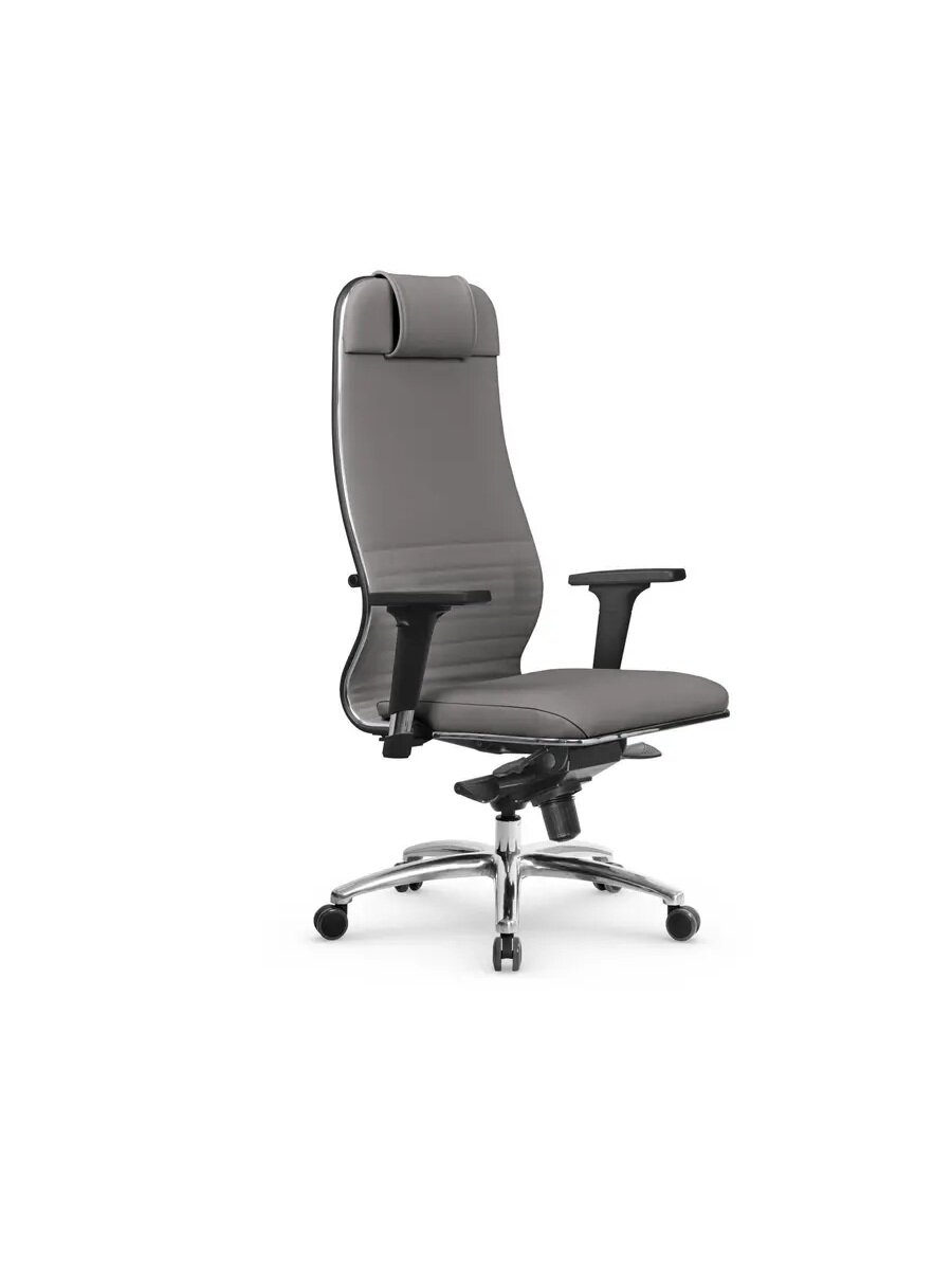 Офисное кресло Metta L 1m 38K2, перфорированная кожа, MPES, серое