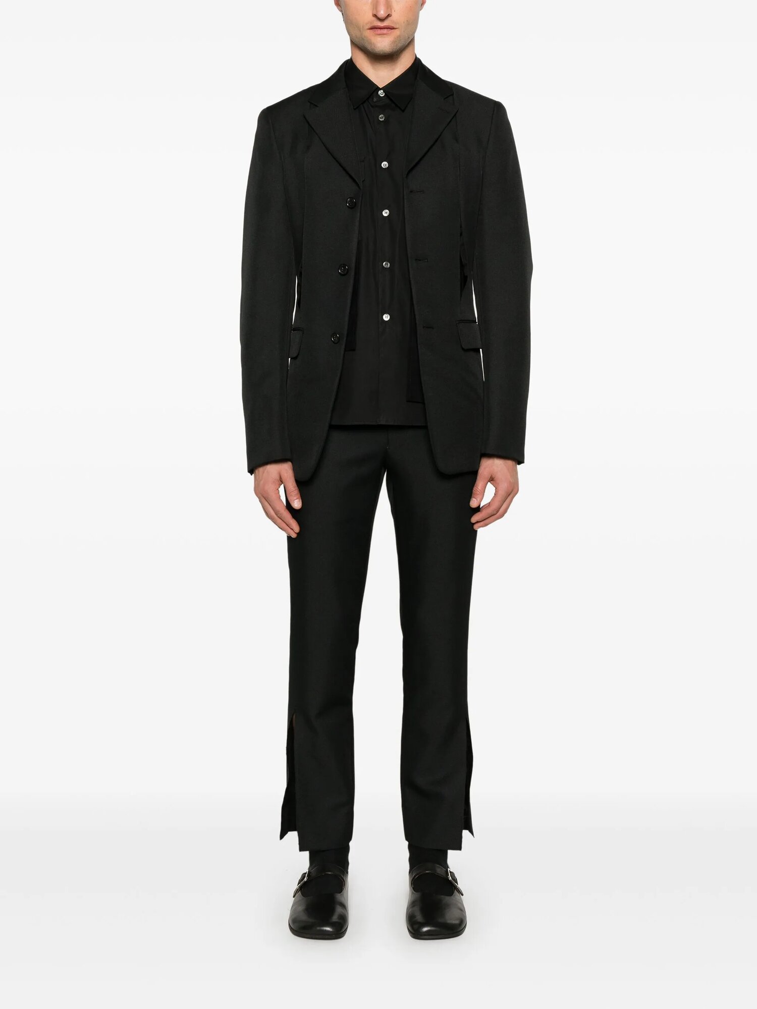 Рубашка BLACK COMME des GARCONS, размер L, черный — фото 1