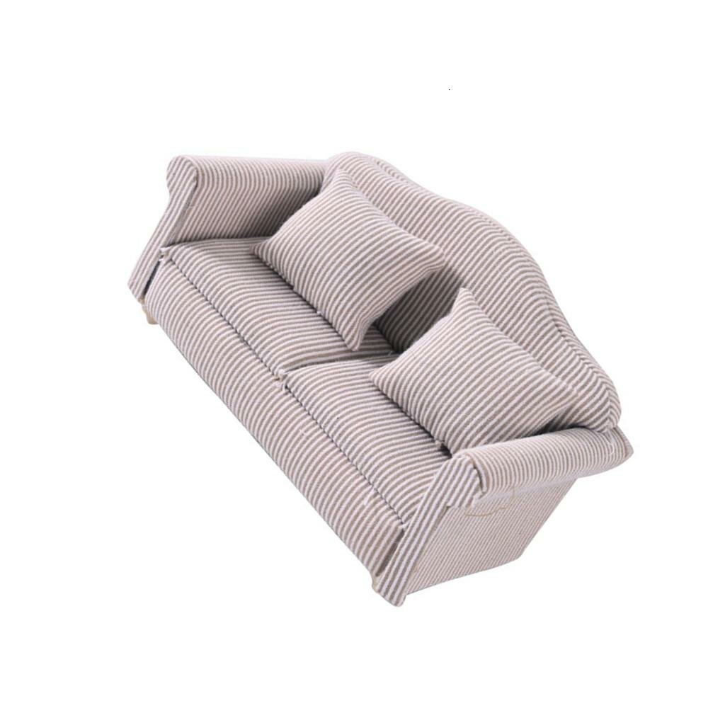 Миниатюрный диван для кукольного домика, Двуспальный диван