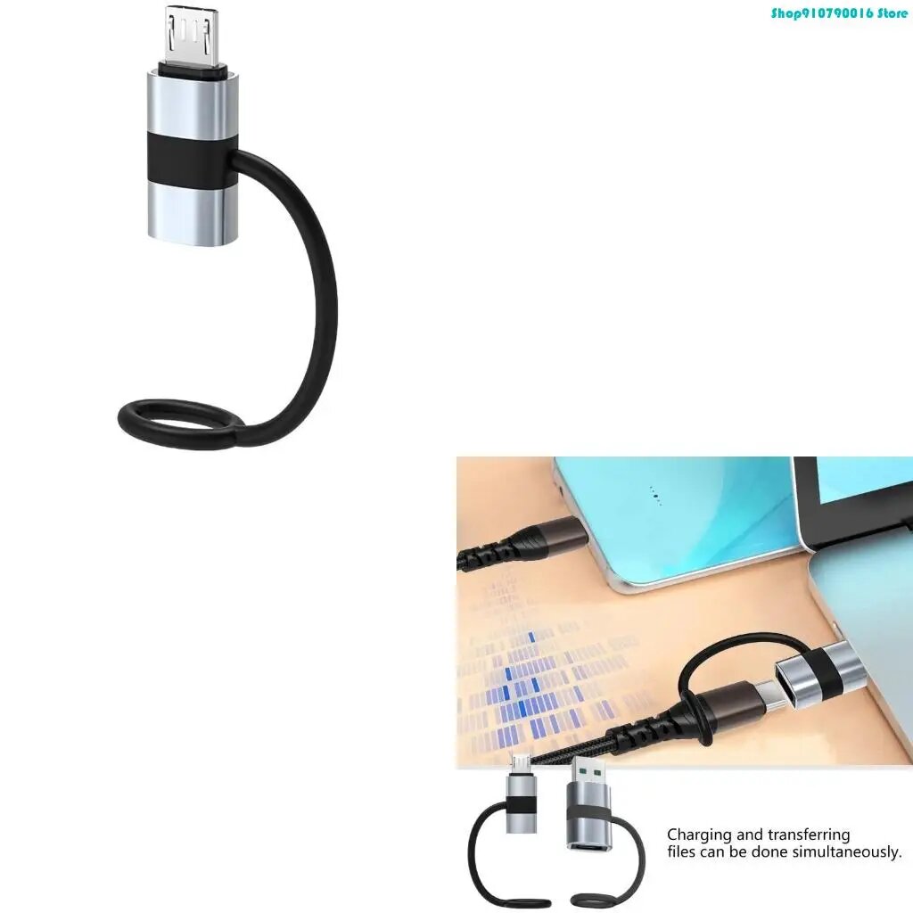 Адаптер USB to C, серый — фото 1