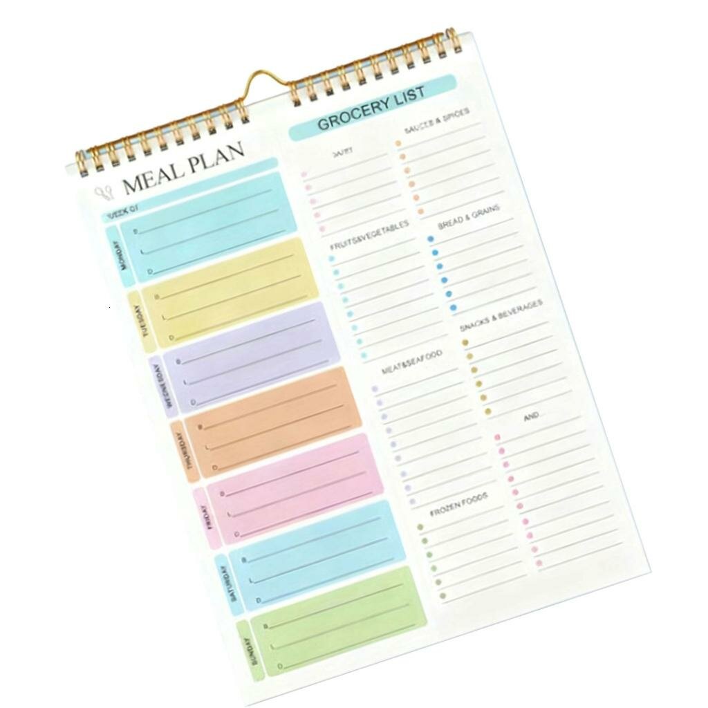 Магнитный еженедельный планировщик питания