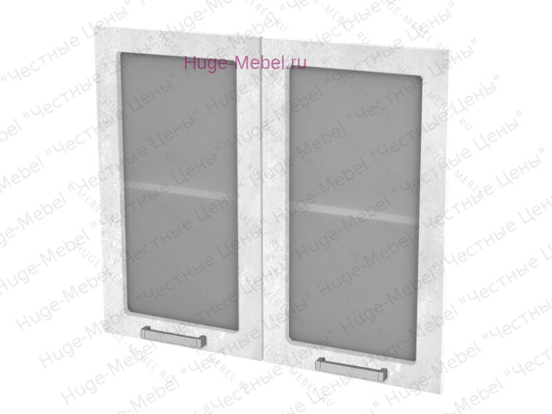 Кухонный фасад Ф-55 бетон снежный (Бетон) Huge Mebel . Ширина 792 Высота 712. Кухонные фасады