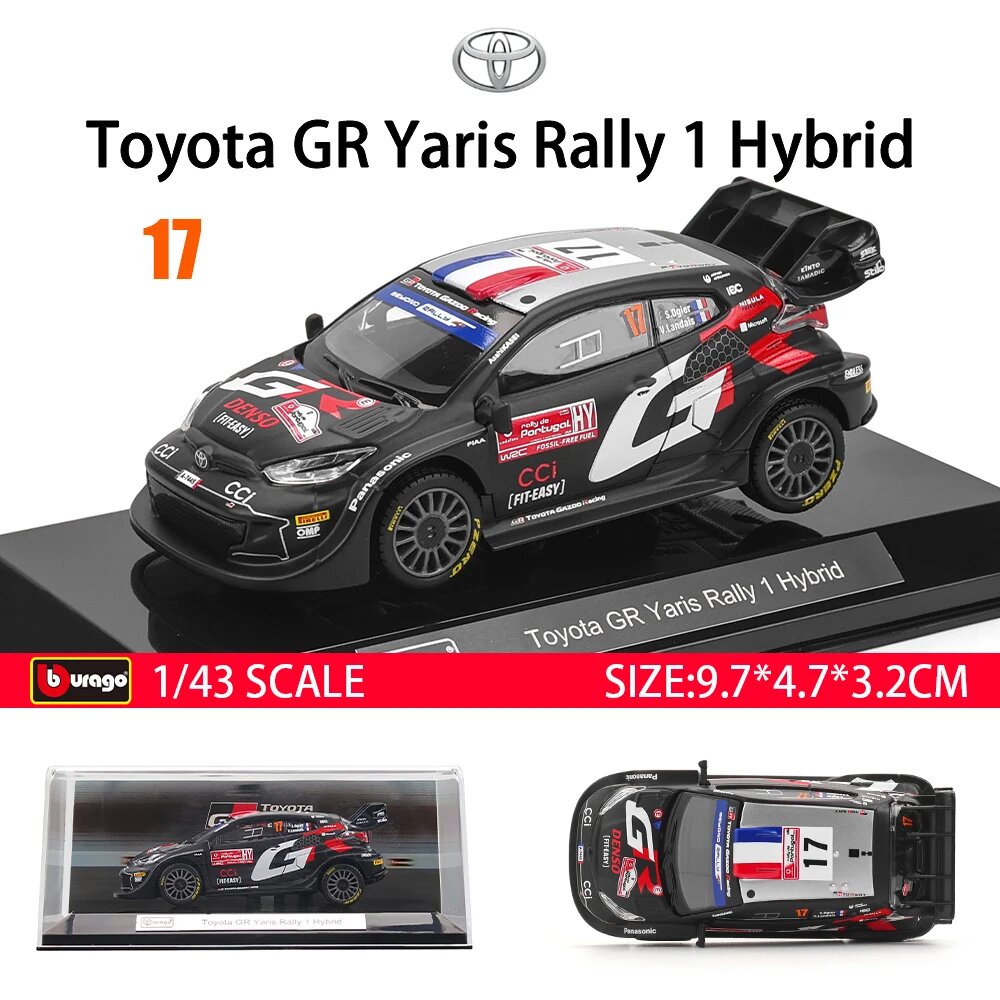 Toyota GR Yaris Rally 1 Hybrid 1:43, цвет: Toyota GR Yaris-17