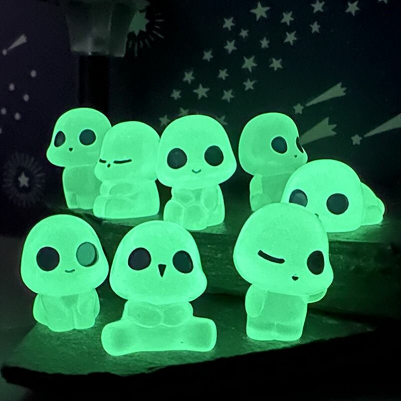 Светящееся дерево эльф призрачная Фигурки Микро ландшафтное украшение 10шт