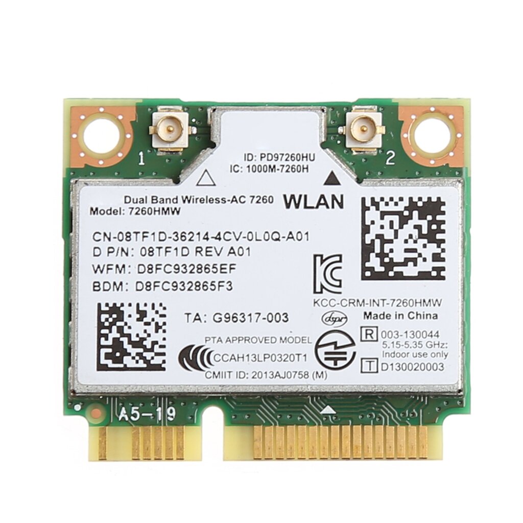 Разъем сетевого адаптера Mini PCIe Wifi Card PCI-Express 2,4 ГГц/5 ГГц 876 М