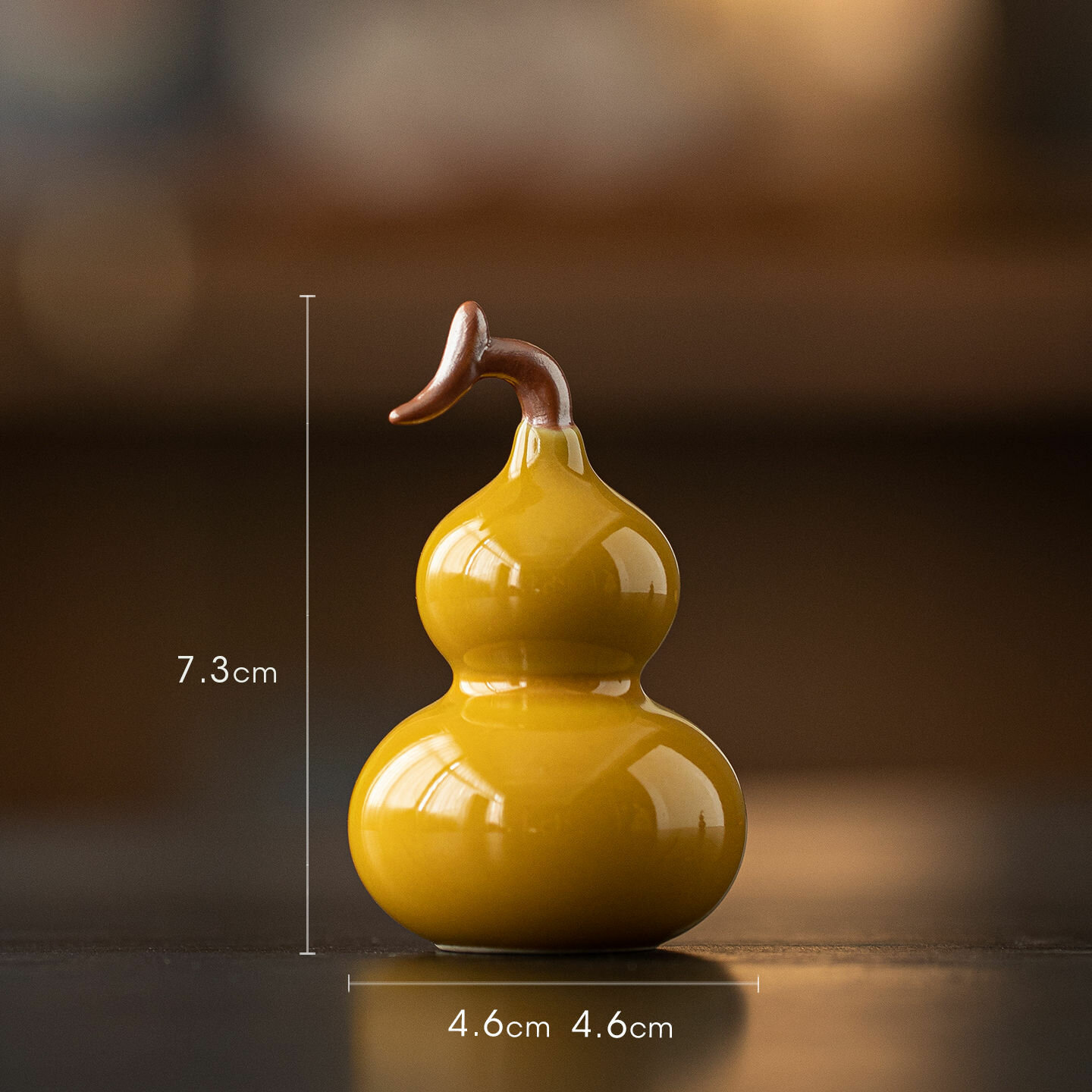 Керамическая цветная маленькая тыква Fulu, украшение для чайной комнаты, счастливый дом, гостиная, чайный столик, декор для новоселья