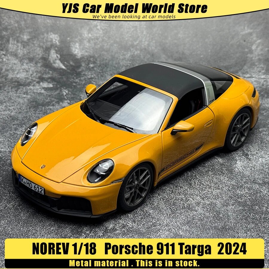 NOREV Porsche 911 Targa 2024 Желтый, 1/18