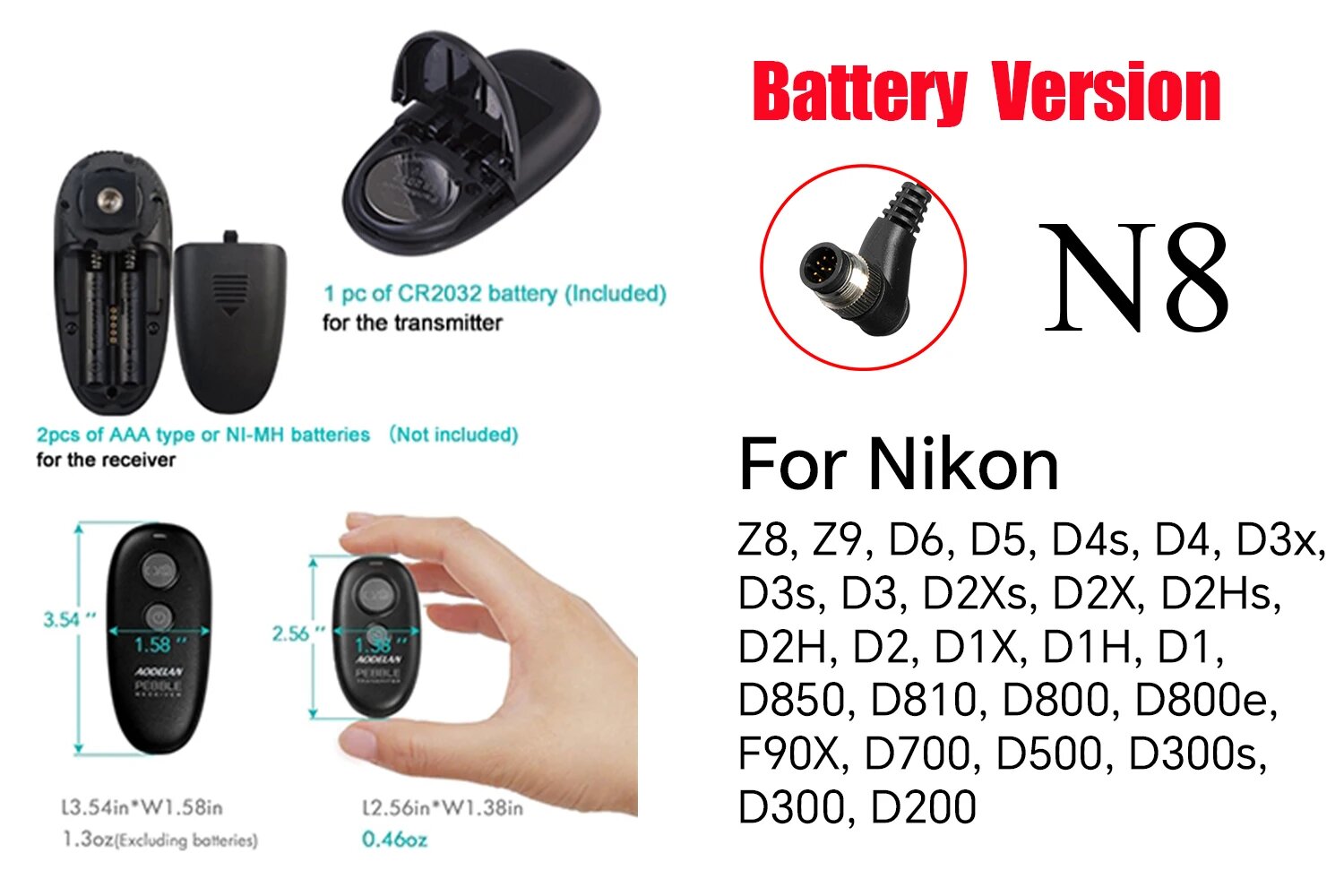 Беспроводной пульт дистанционного управления AODELAN для Nikon