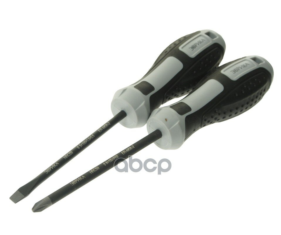 Набор отверток 2 предмета (SL5.5x100 5мм, PH2x100 6мм) блистер эврика арт. ERM082