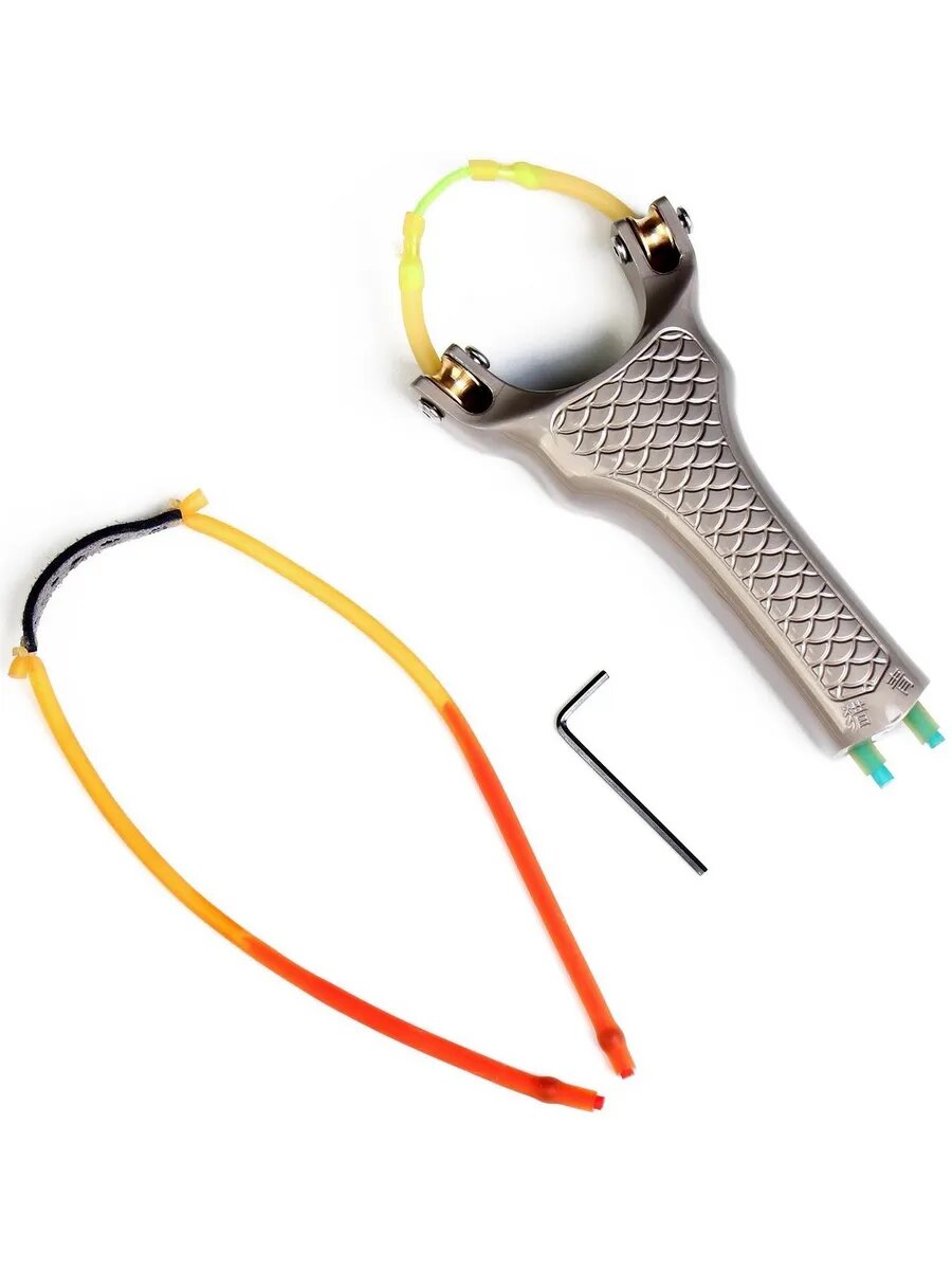 Рогатка для стрельбы мощная Чешуя металлическая, 13см