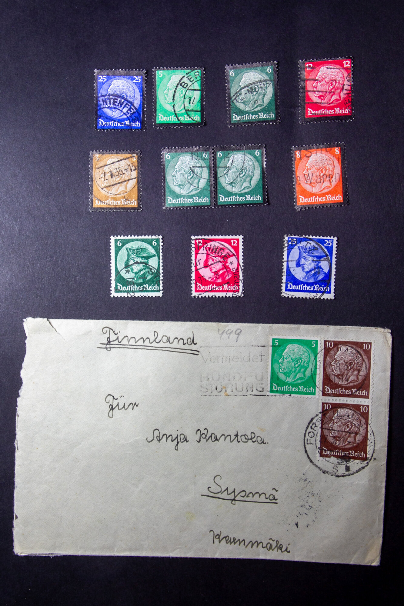 Германия 1934 ,3 рейх. Гинденбург-траурный выпуск.