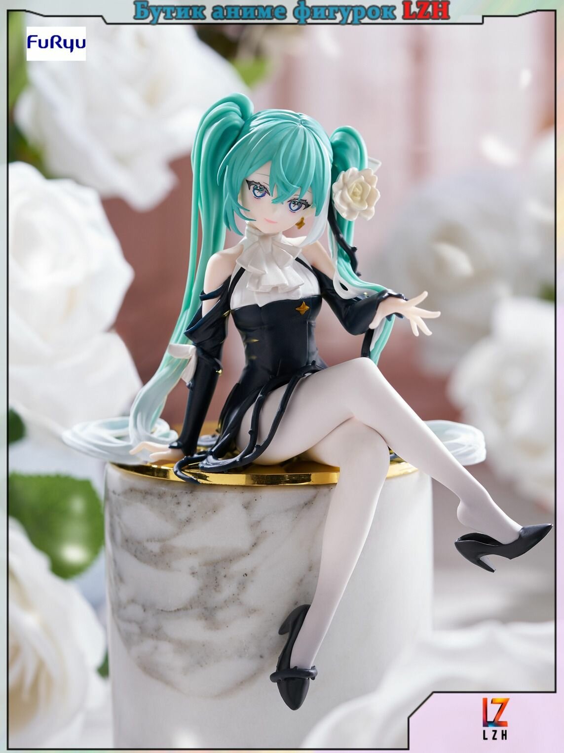 Аниме Фигурка FuRyu Noodle Stopper Figure Хаунэ Мику(Hatsune Miku) в Flower Fairy 14cm(LZH)