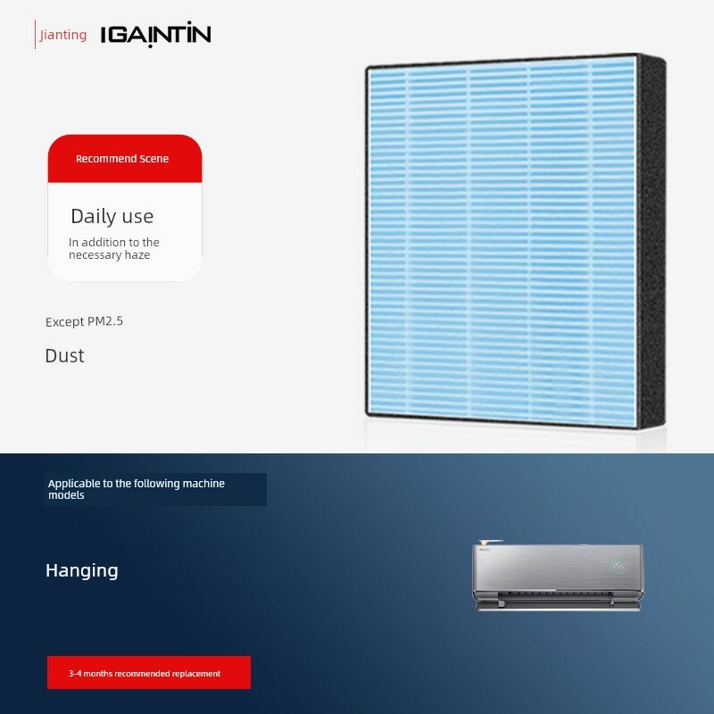 Фильтр для настенного кондиционера TCL Fresh Air, высокоэффективный, Little Blue Wing II Q7/P7, фильтрующий элемент