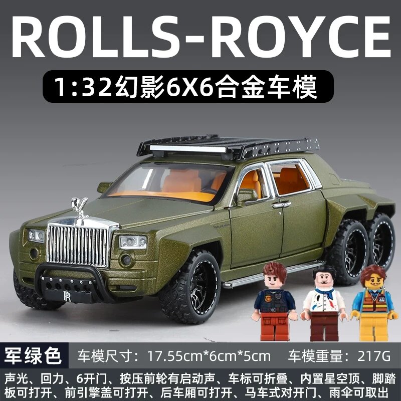 8 Случайных Фигурок 6x6 Зеленый Фантом Звездное Небо Крыша и Складной Знак Набор Игрушечных Автомобилей