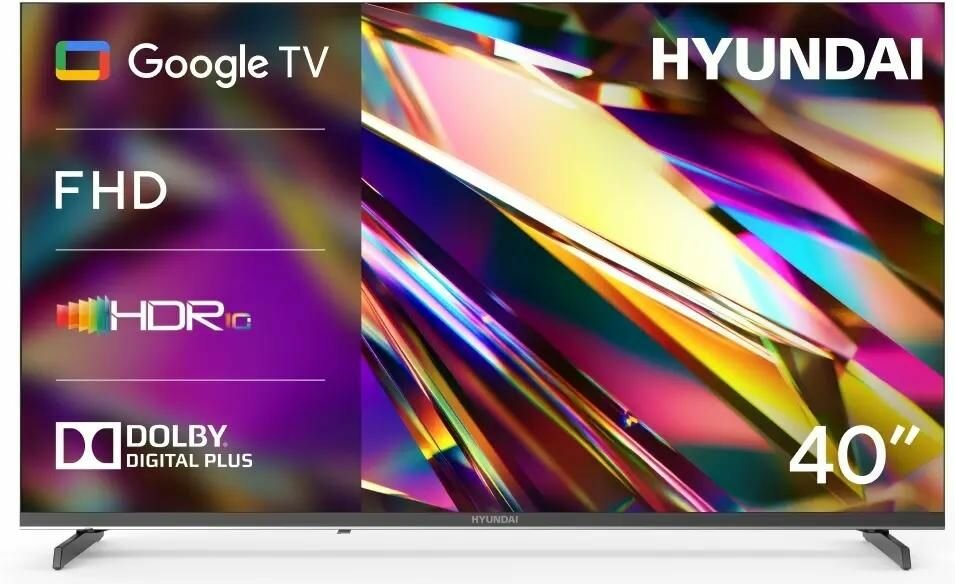 40" Телевизор Hyundai H-LED40BS5011 FULL HD, черный, смарт ТВ, Google TV