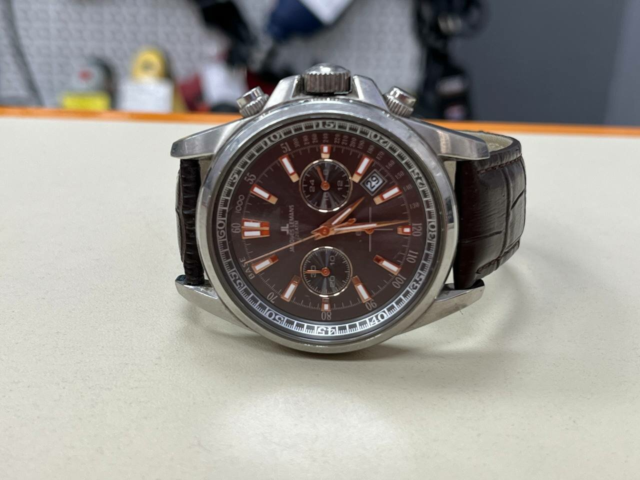 Наручные часы JACQUES LEMANS, серебристый/черный