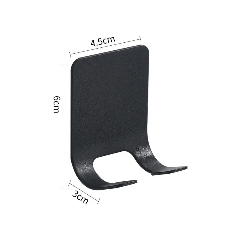 Держатель для бритвы из нержавеющей стали Черный, E