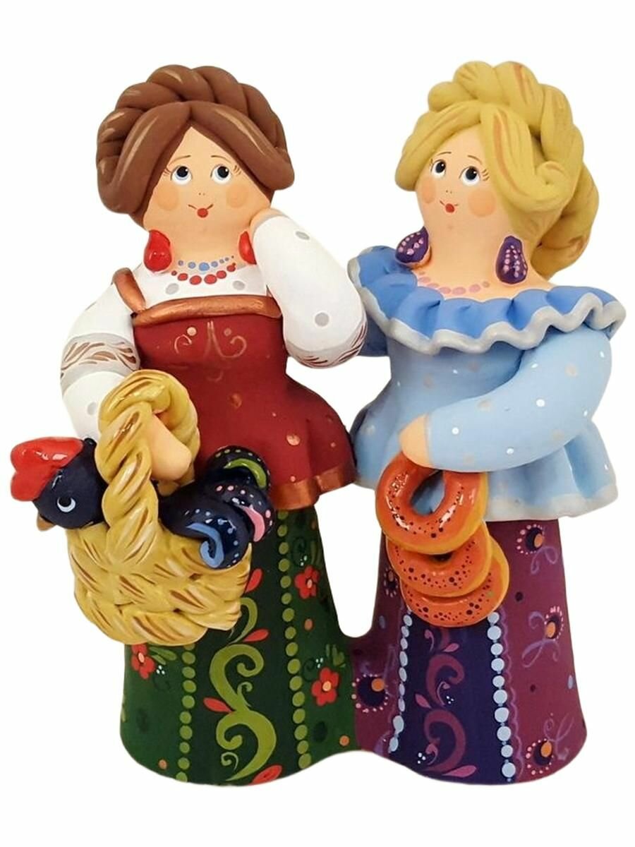 Кумушки Лето, Ковровская глиняная игрушка, ручная авторская работа