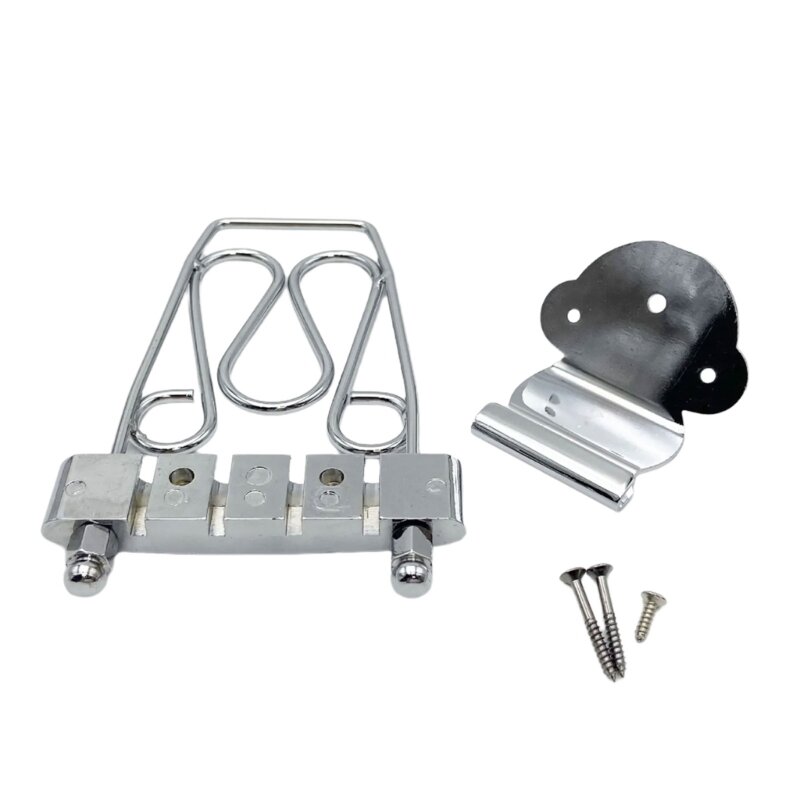 Металлические 4 Струнные джазовые гитары Bass Bridge с металлической текстурой для усиления резонанса и стабильности точной настройки электрогитар