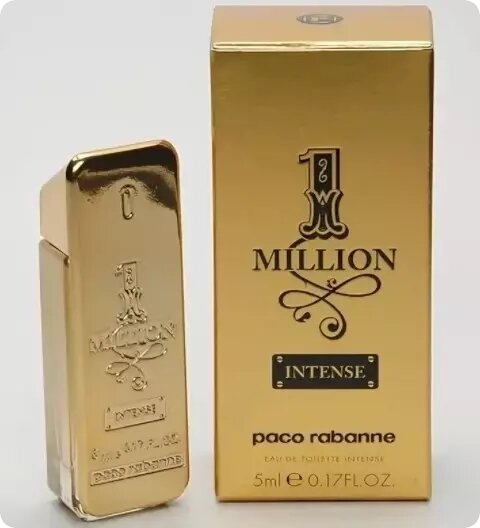 Paco Rabanne 1 Million Intense mini 5 мл, Туалетная вода мужская