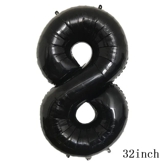 Воздушные шары Дэдпул и Мстители HEROCROSS Черный, 1pc 32inch Number