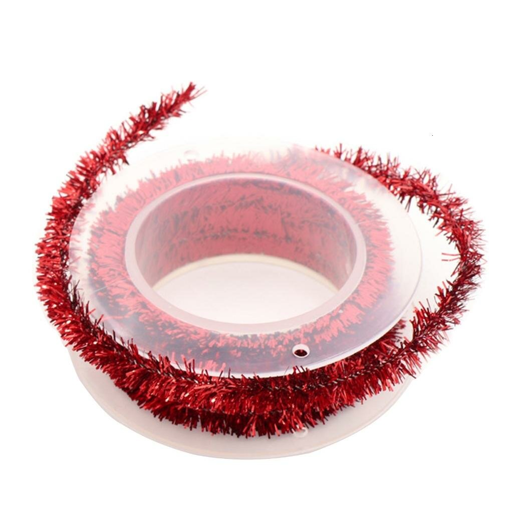 Мишура новогодняя, красный