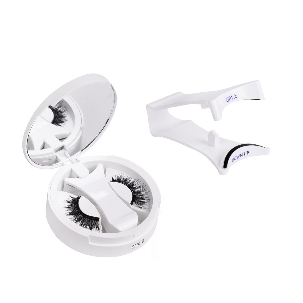 Набор для завивки ресниц с магнитными накладными ресницами "все в одной коробке", утолщающие европейские и американские магнитные ресницы-8