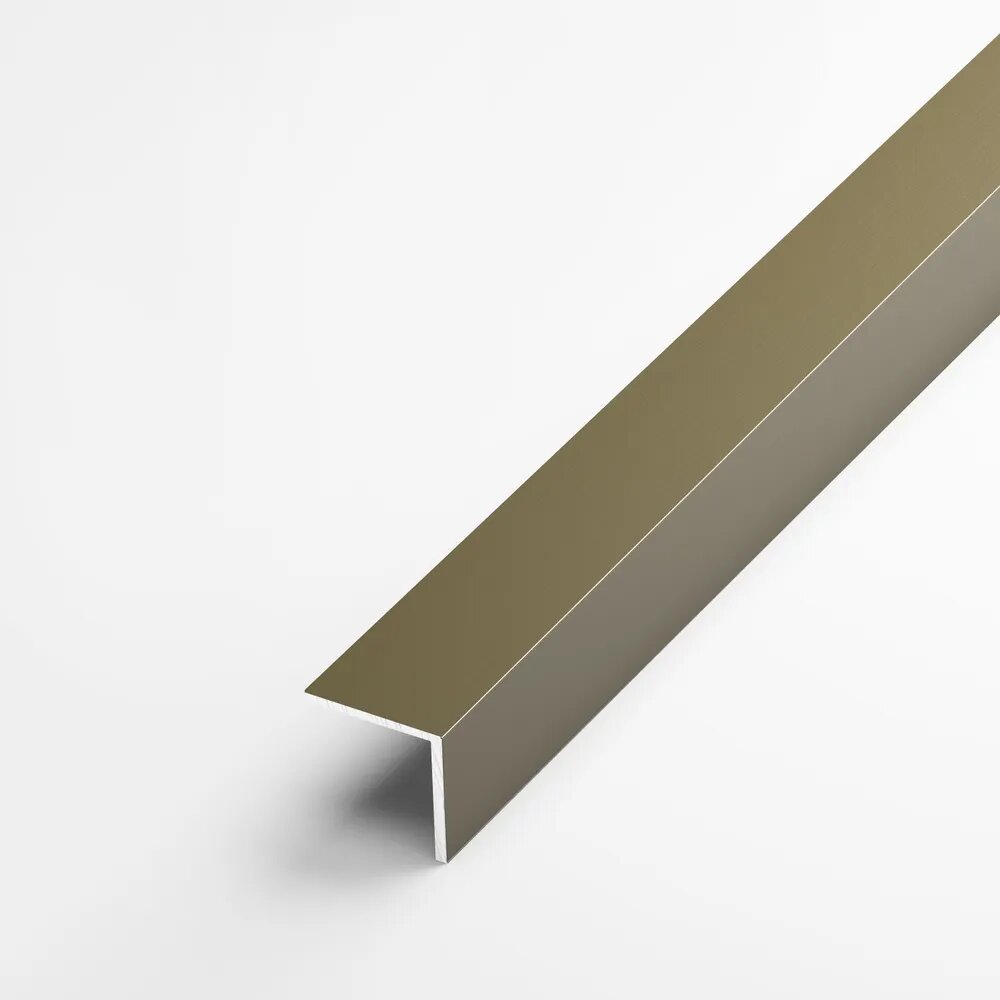 Уголок бронза анод 10х10мм длина 2,7 метра , угол внешний алюминиевый, стыковочный профиль