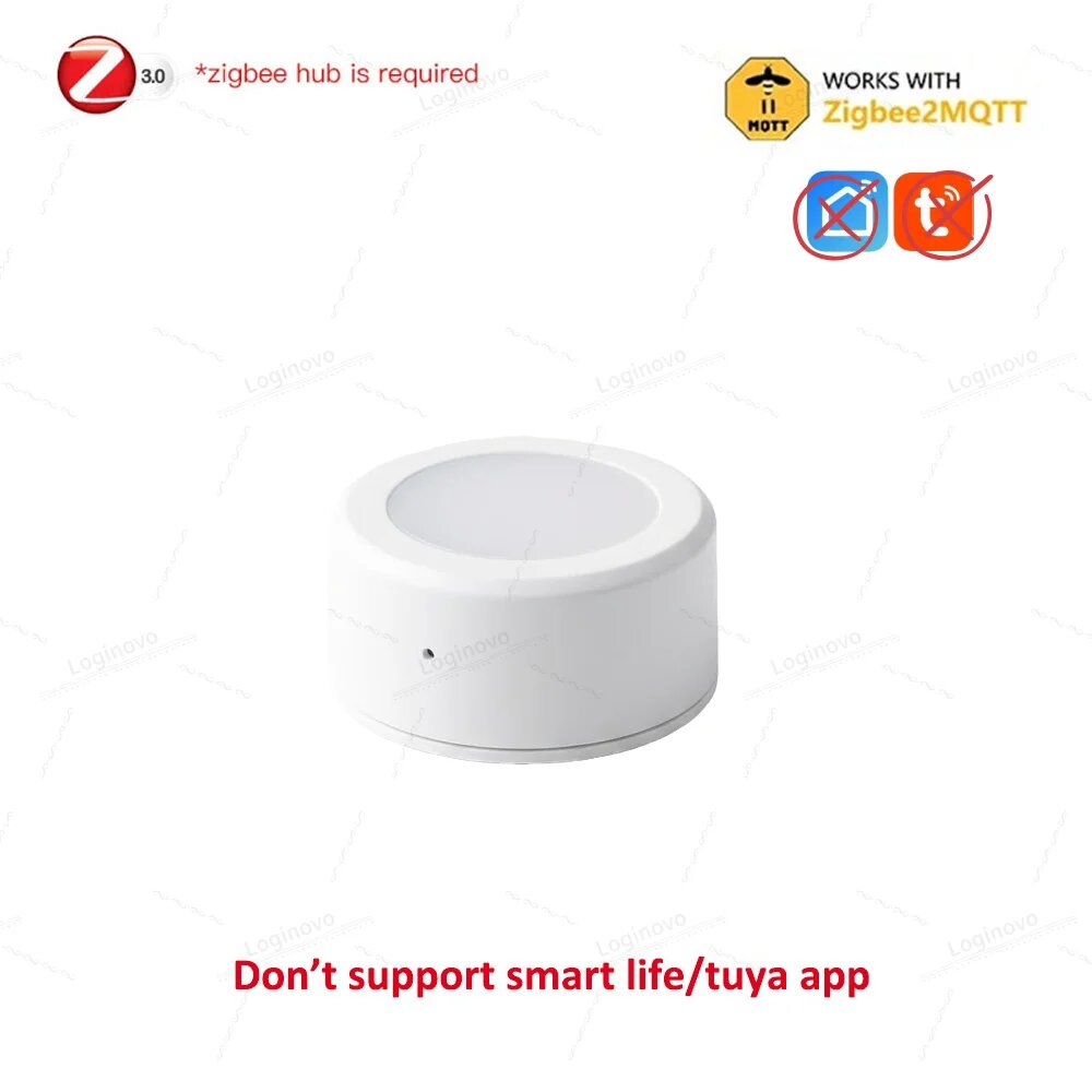 Датчик освещенности ZigBee TUYA 2MQTT TYPE1 for z2m