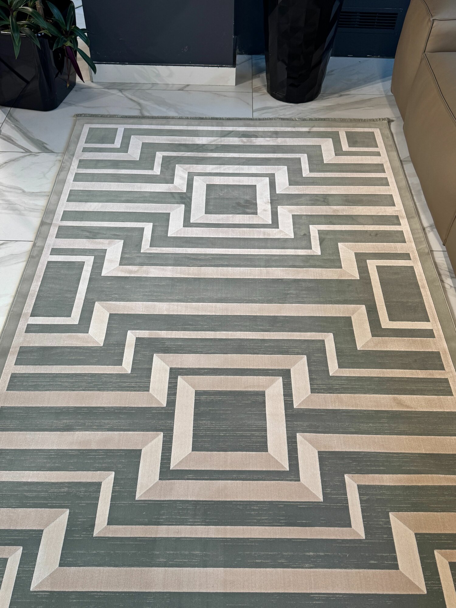 Ковер прямоугольный высокоплотный натуральный PREMIUM-коллекции иранский дизайнерский 2,5 х 3,5 м, шёлк и хлопок, шёлковый блеск, размер 250 на 350 см высокого качества