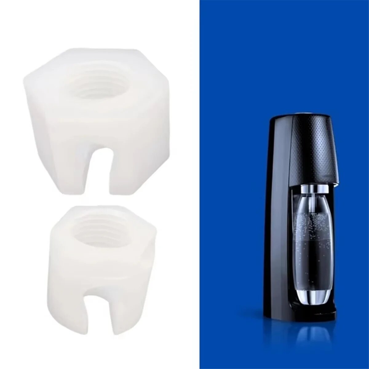 AA87C 2 комплекта сменных гаек для машины для газированной воды, совместимых с Sodastream Jet, Spirit, Easy, Crystal, Terra, Duo 1,0 и 2,0