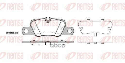 1401 00 [97035294703] ! колодки дисковые з Porsche Panamera 3.6/4.8S/4.8Turbo 10> Remsa арт. 140100