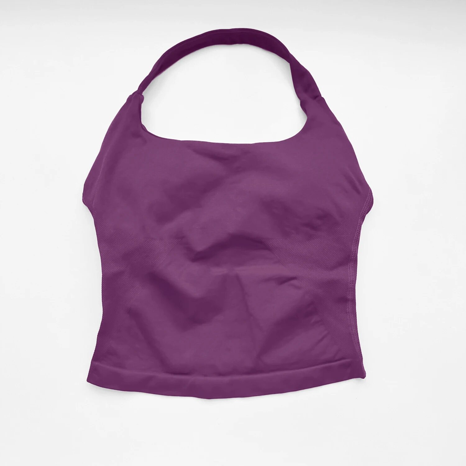 Спортивный топ NCLAGEN женский черный нейлон Фиолетовый, S, Grey Purple