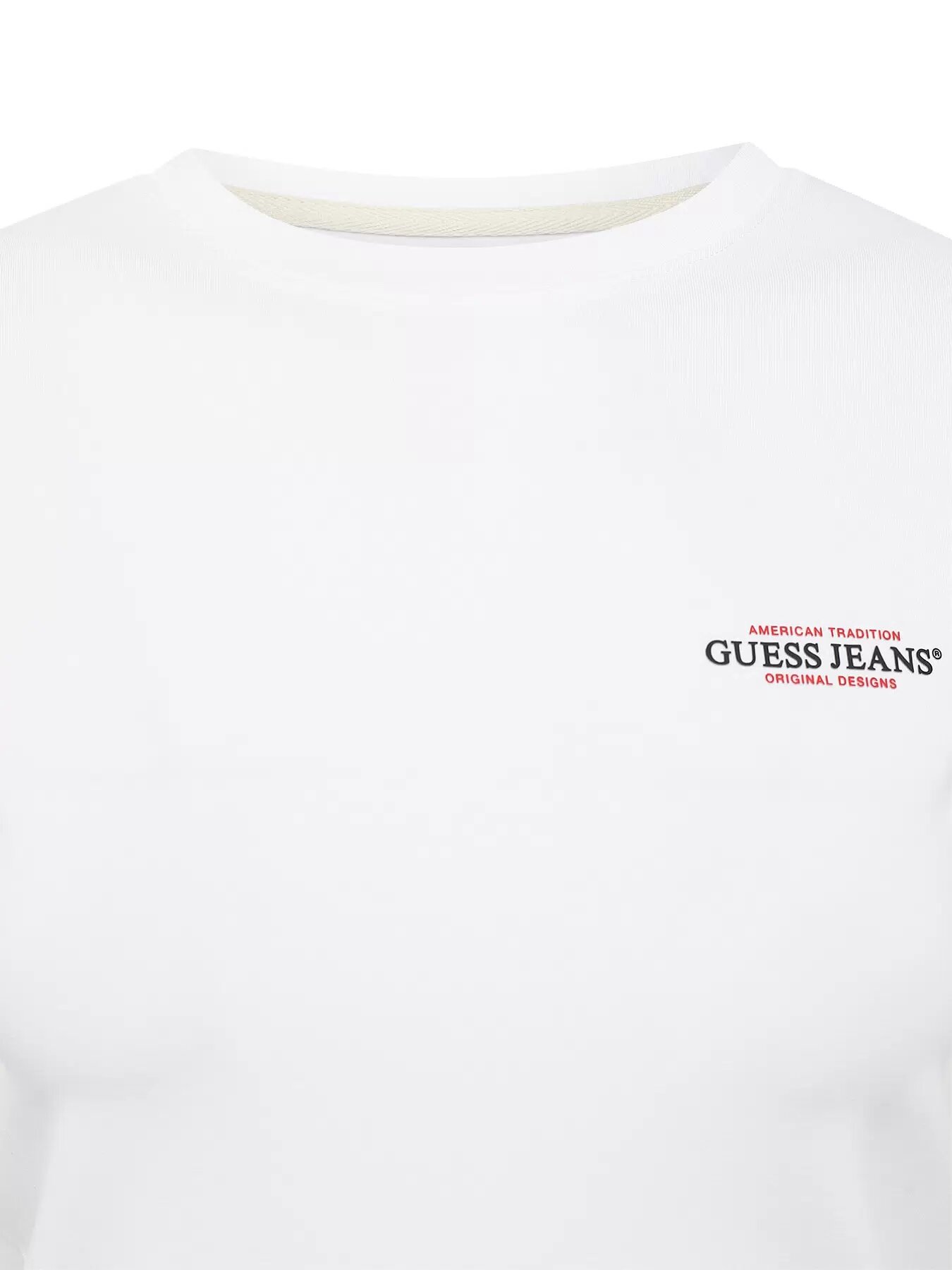 Футболка GUESS JEANS, размер L, белый, — фото 1