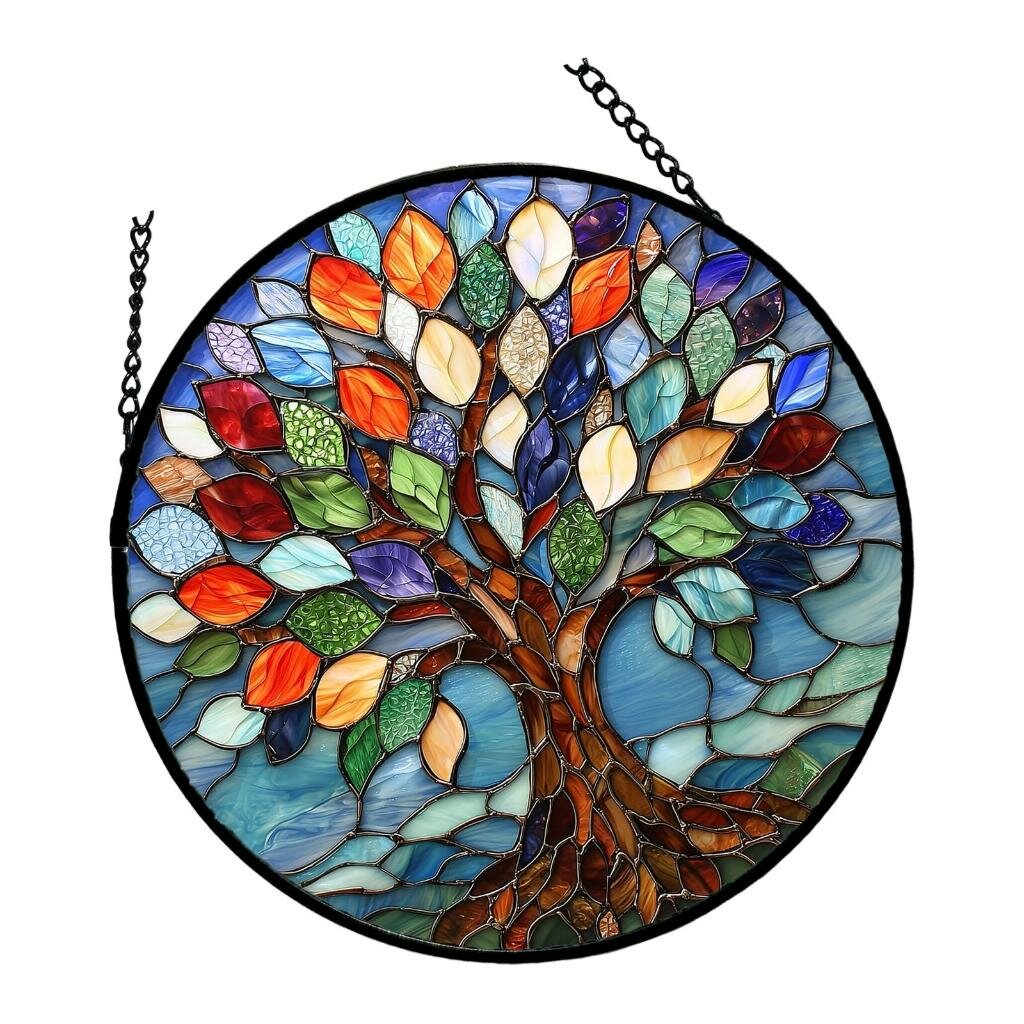 Витражное панно «Дерево», SCG665