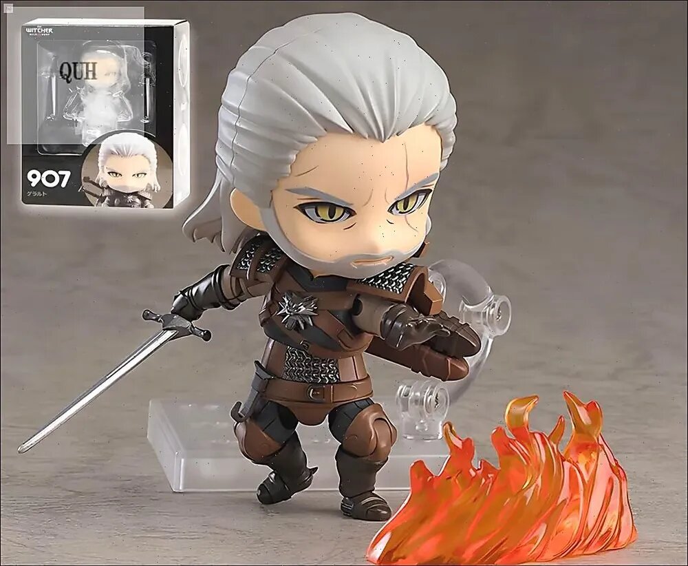 Фигурка Ведьмак 3: Дикая охота Геральт / The Witcher Geralt (10см) 907