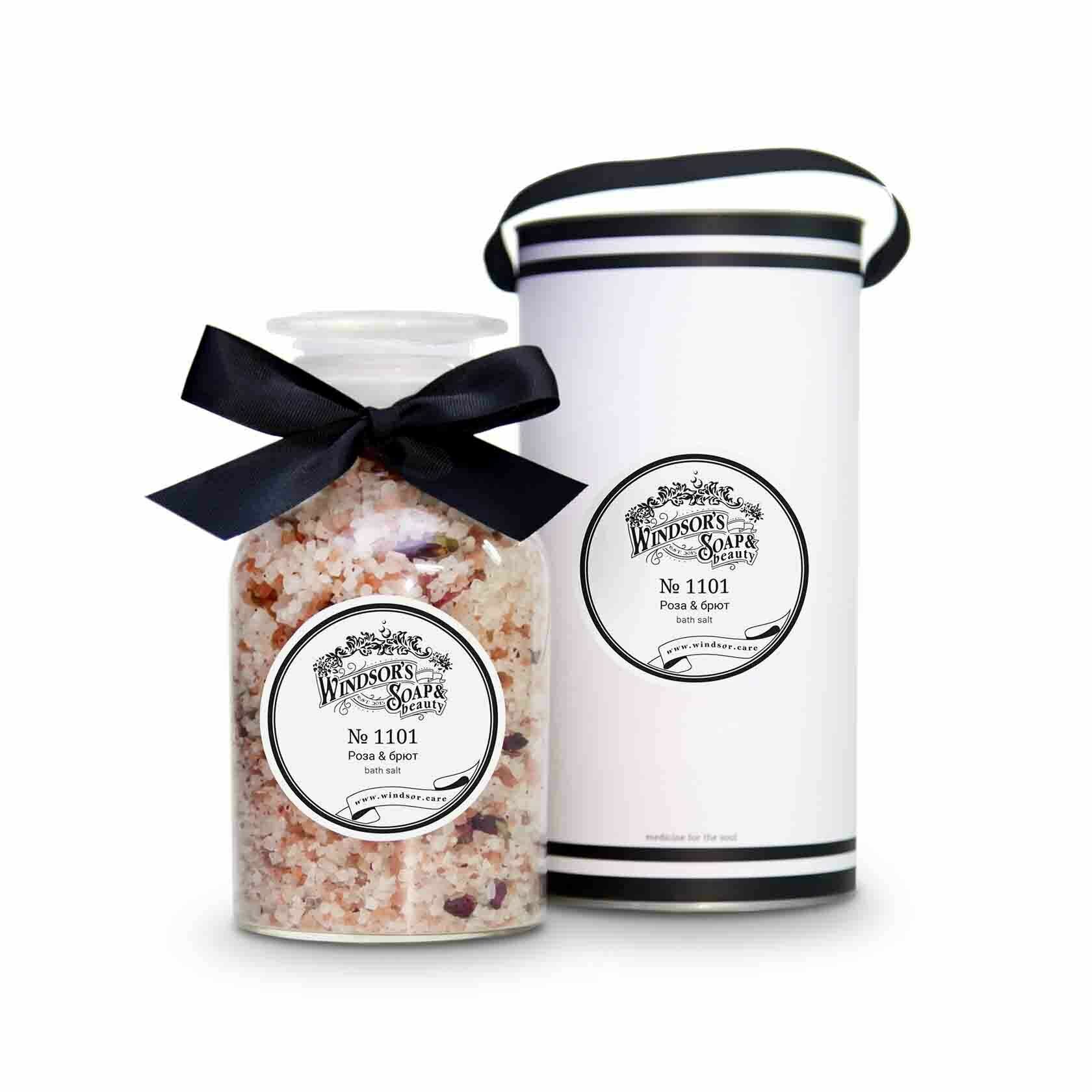 Соль для ванны Windsor's Soap "№1101 Роза & брют" 500 мл