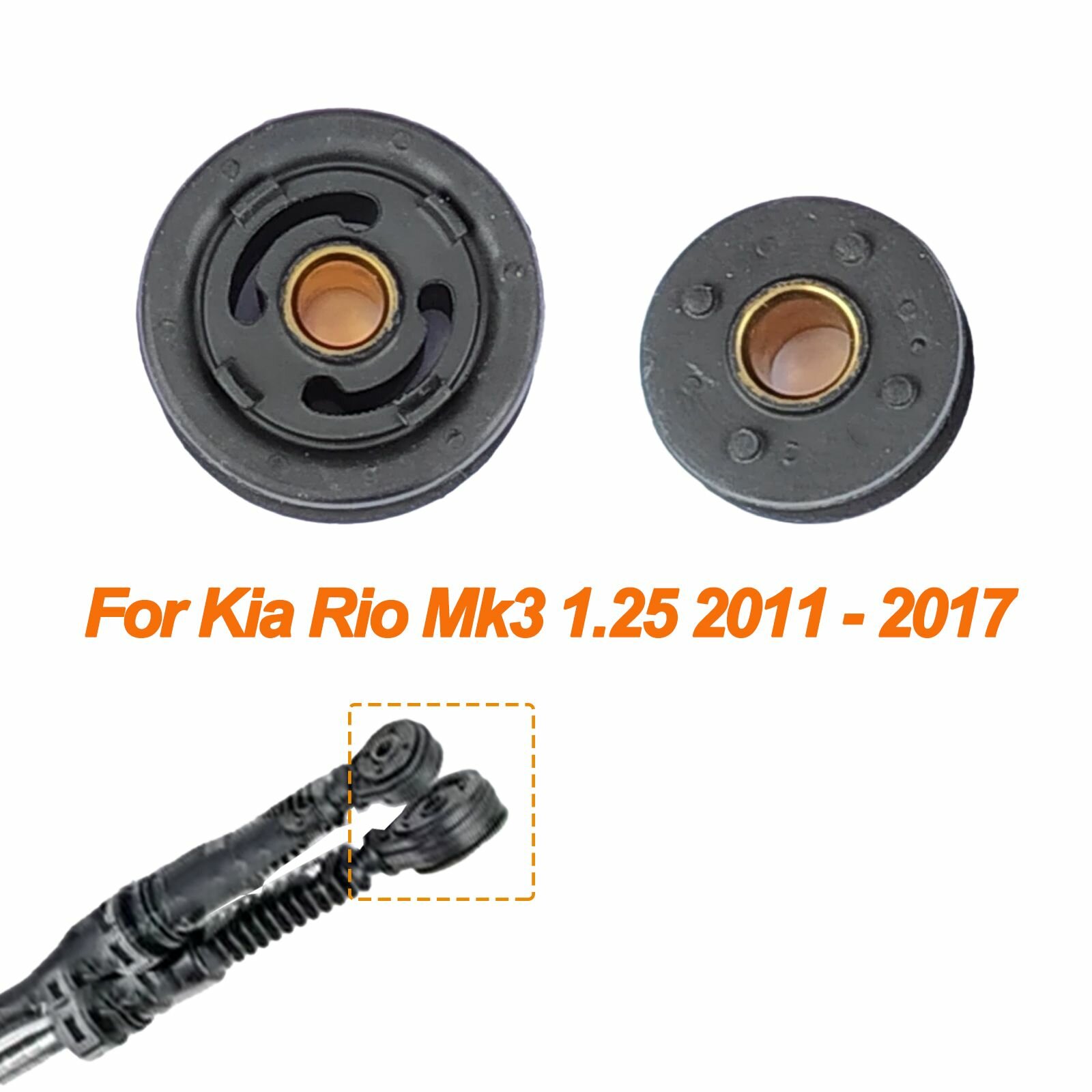 Втулки троса МКПП для Kia Rio 3 (MK3) 2011-2017 — замена втулок кабелей КПП 1.2 CVVT / 1.25 G4LA OEM 437941W100