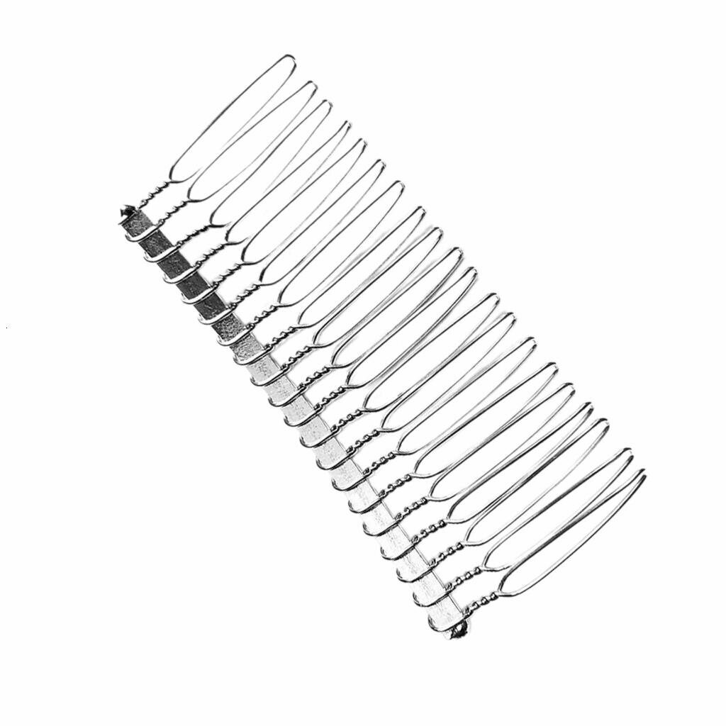 Металлические и пластиковые гребни для волос, 1 кусочек серебра ir