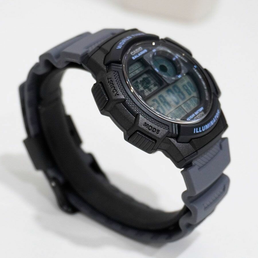Наручные часы CASIO, серый, черный — фото 1